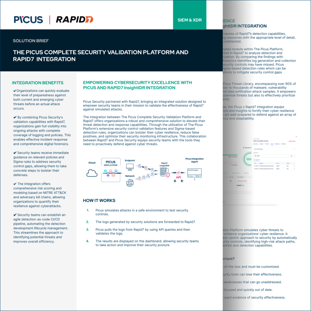 Rapid7 Integration | Picus